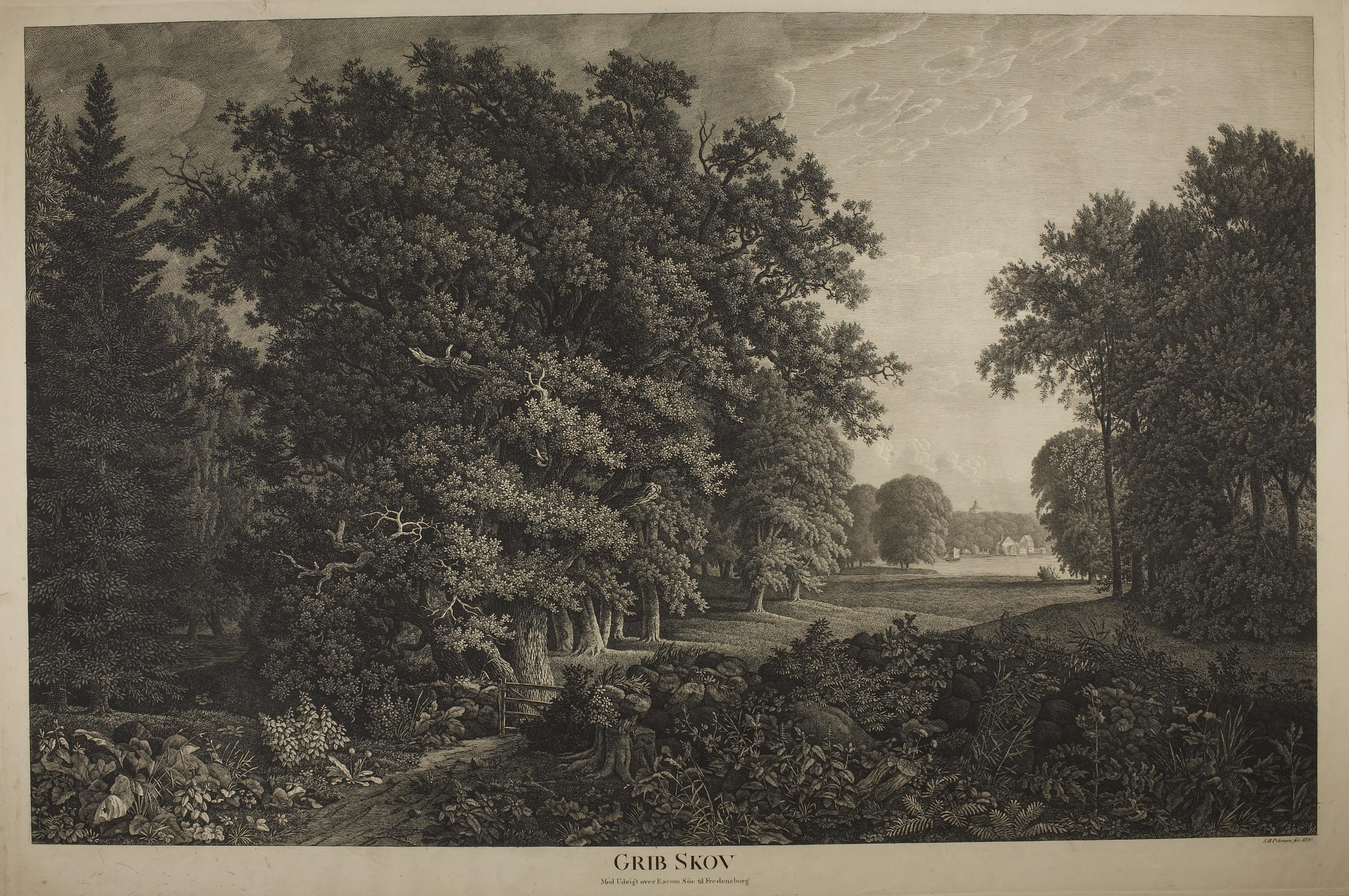 Grib Forest with view of Fredensborg, E922 - Thorvaldsens Museums Catalogue