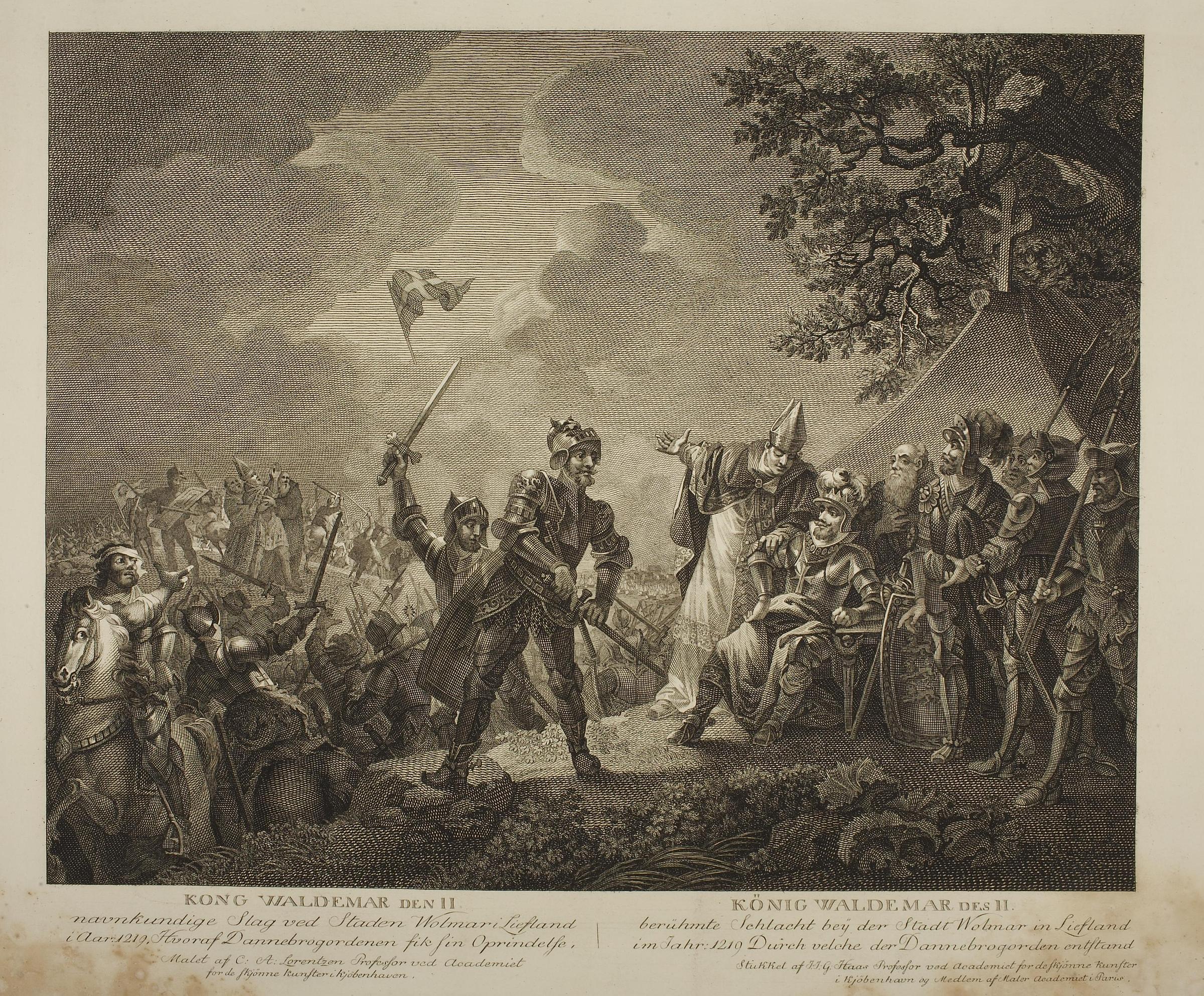 The Legend of the Danish Flag (Dannebrog) Falling from the Heavens ...